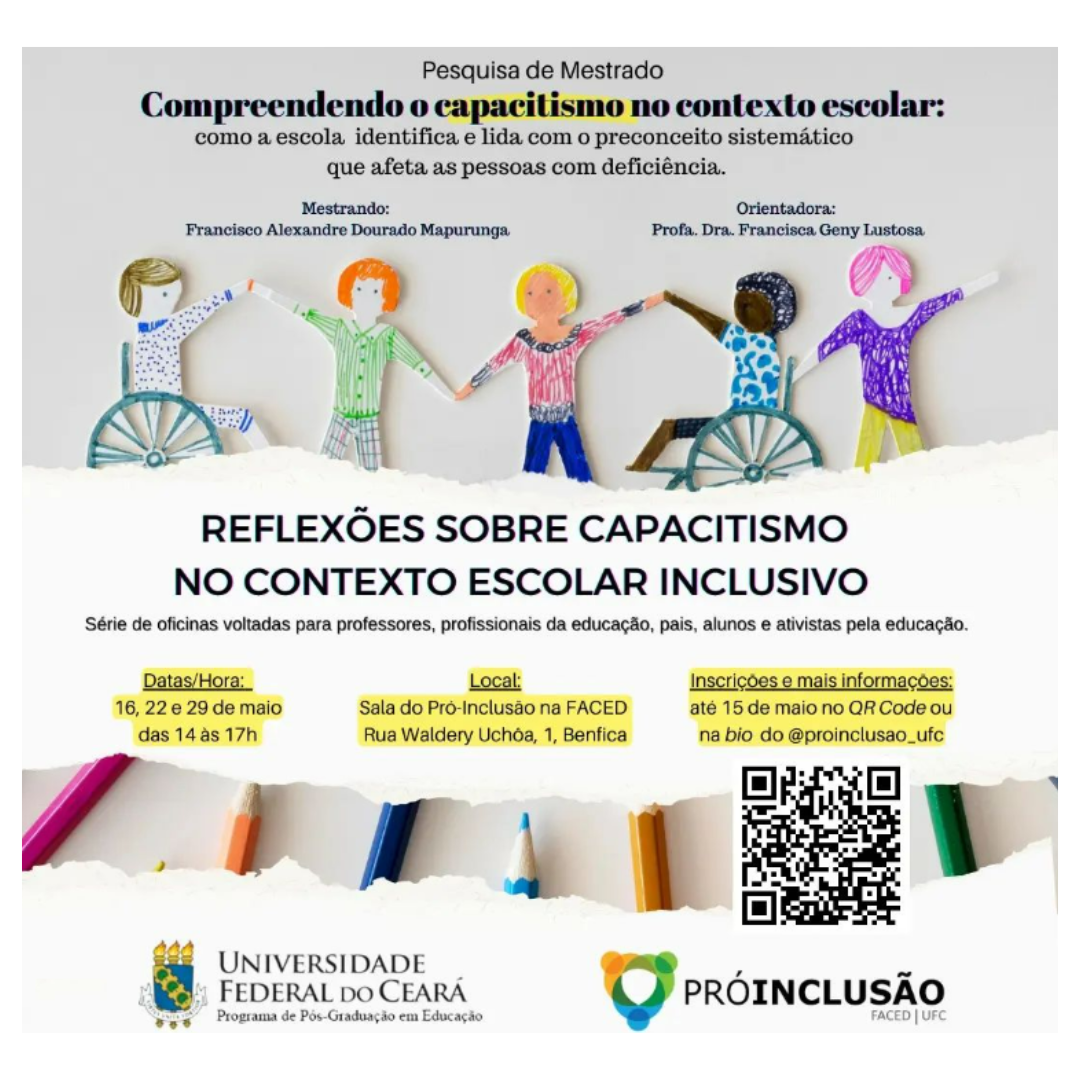 Oficina “Capacitismo no Contexto Escolar Inclusivo”, de Alexandre ...